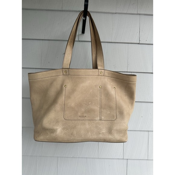 Shinola | Bags | Shinola Detroit Large Leather Shoulder Tote Light ...